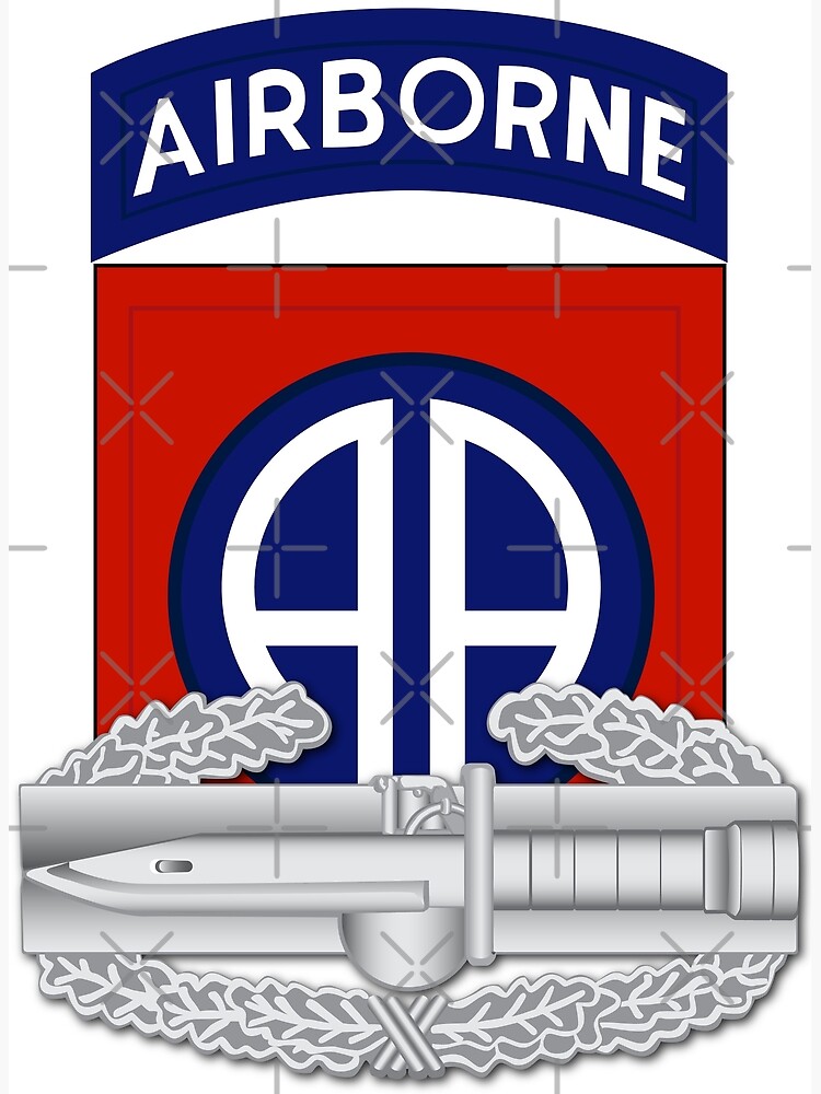 "82nd Airborne Combat Action Badge" Poster by jcmeyer | Redbubble