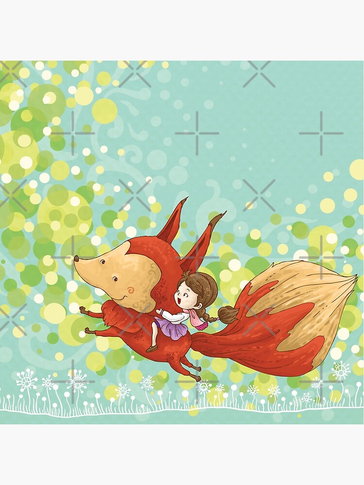 "Girl Riding on The Fox" Photographic Print for Sale by Khotekmei ...