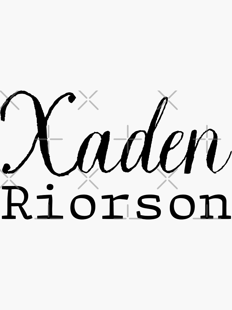 "Fourth Wing Xaden Riorson" Sticker for Sale by KifLeeDesigns | Redbubble