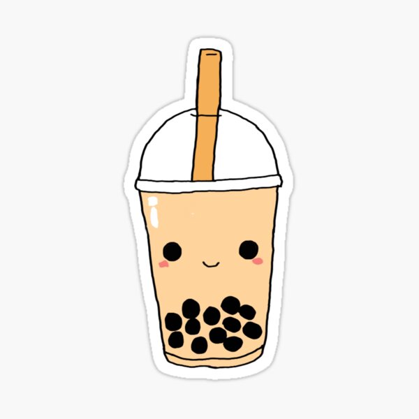 "Cute Boba Tea " Sticker for Sale by Reecethebeast | Redbubble