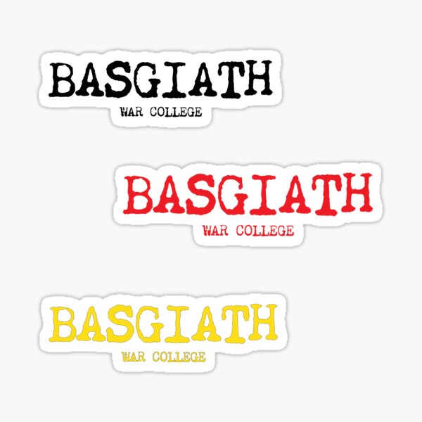 "Fourth Wing Basgiath 3 Pack" Sticker for Sale by KifLeeDesigns | Redbubble