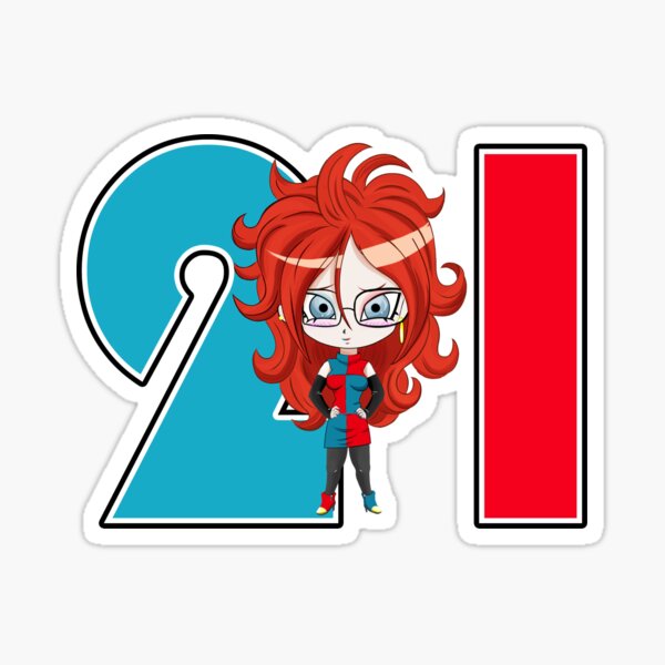 "Android 21" Sticker for Sale by jstudiosoregon | Redbubble