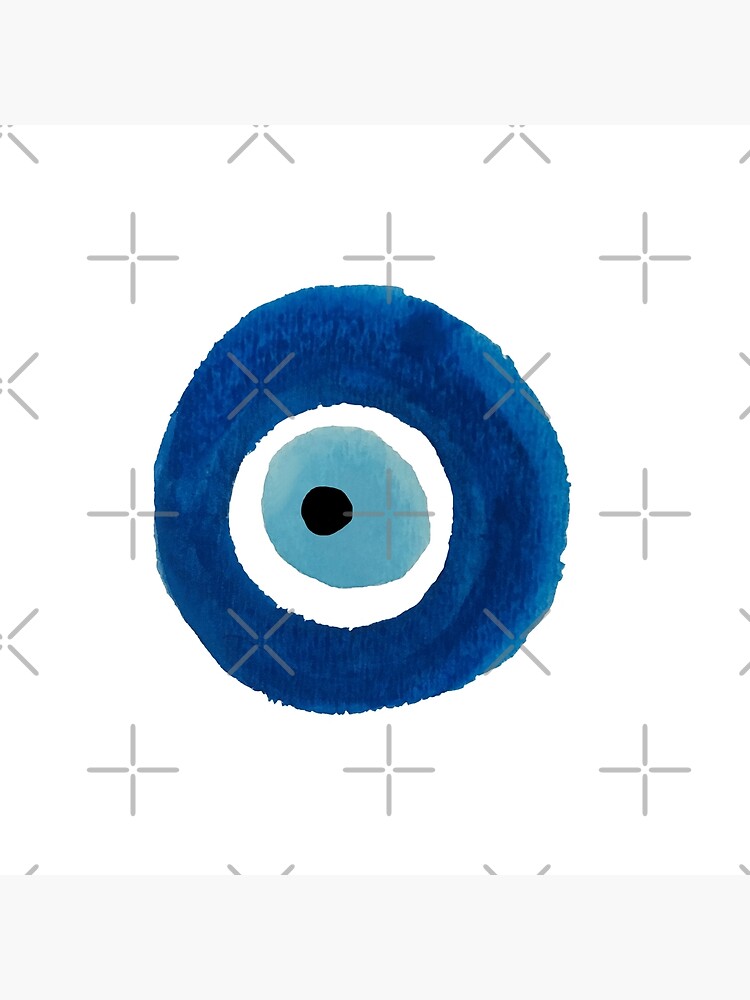 "Watercolor Evil Eye (Nazar) Painting – Best Seller" Canvas Print for ...