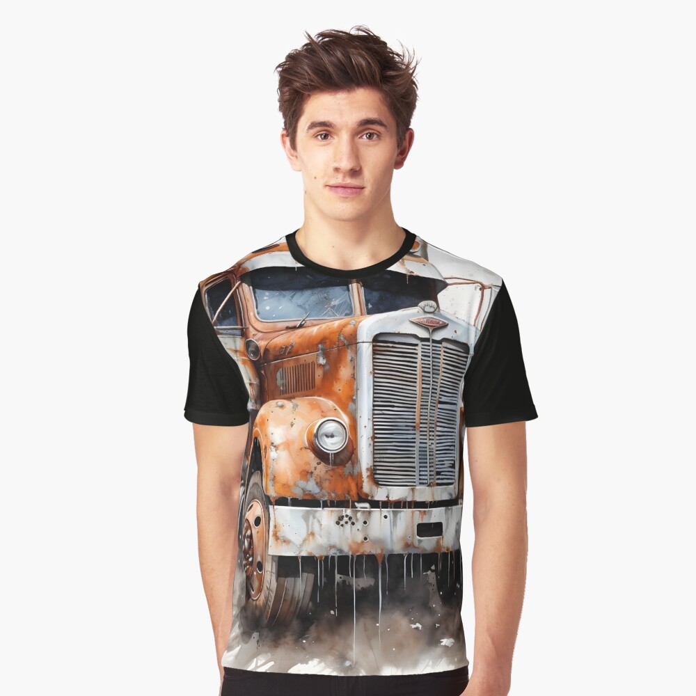 "1955 Peterbilt 281 Rusty Truck Paint Art" Sticker for Sale by cafc122 ...