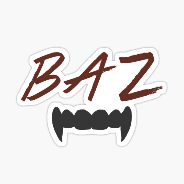 "baz" Sticker for Sale by o f* ck | Redbubble
