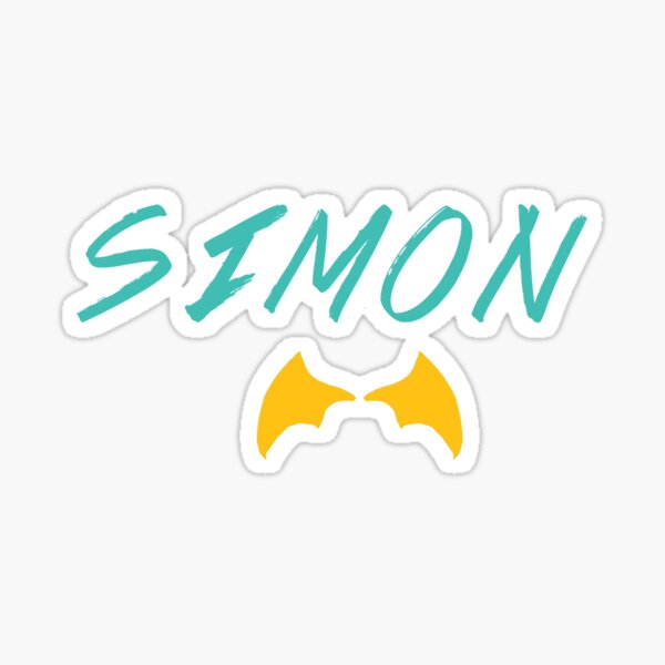 "simon" Sticker by icryforanime | Redbubble