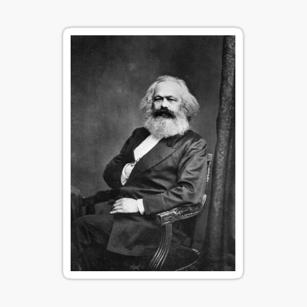 "Karl Marx" Sticker for Sale by romeobravado | Redbubble