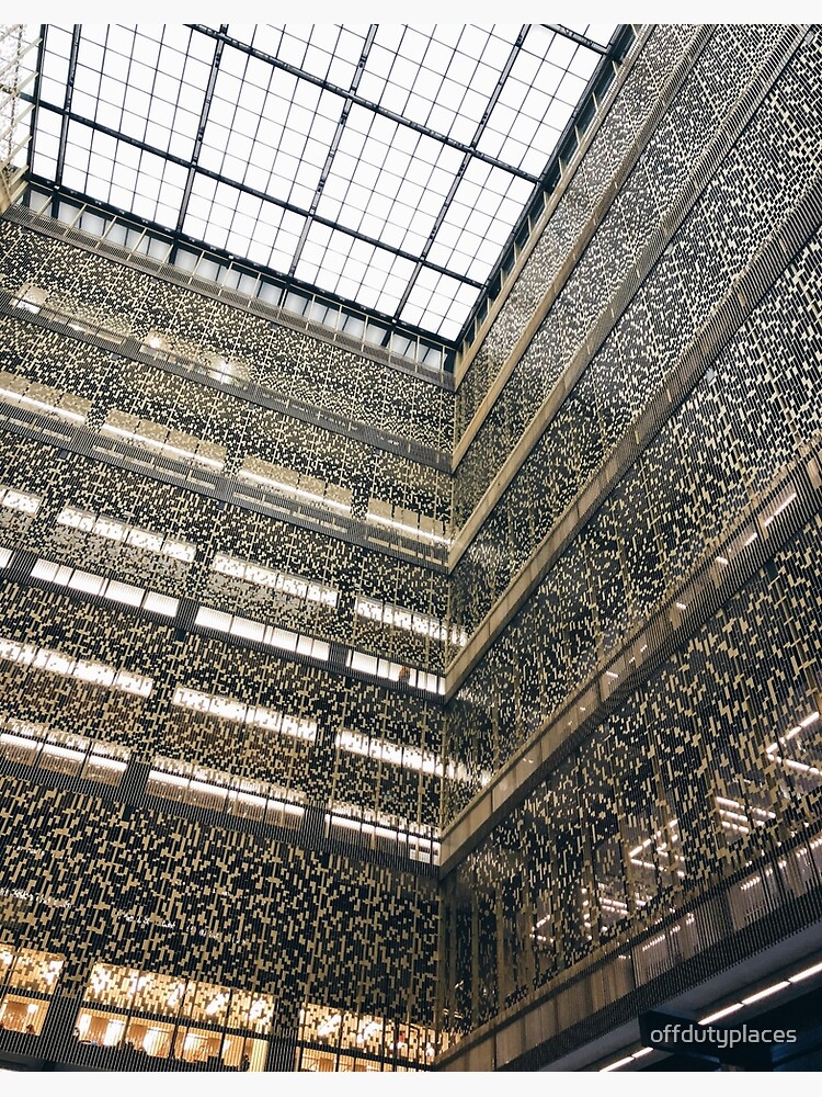 "Bobst Library NYU Geometric Architecture" Art Print by offdutyplaces ...
