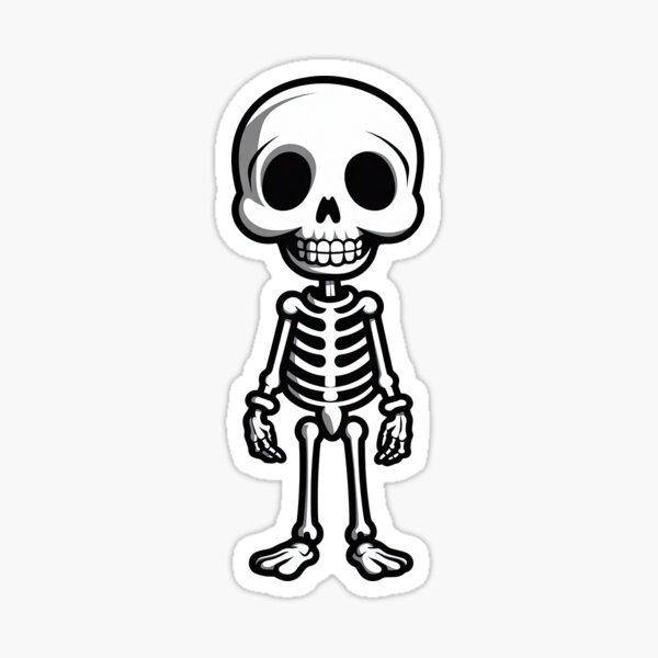 "Halloween Skeleton" Sticker for Sale by MagicArtig | Redbubble