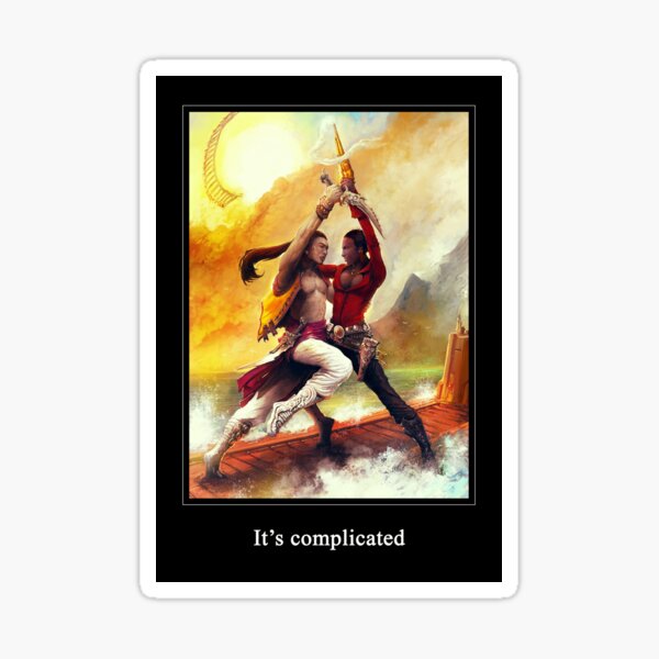"It's complicated" Sticker by evocexperiments | Redbubble