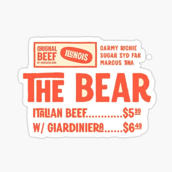 "original berf the bear" Sticker for Sale by spriterit | Redbubble
