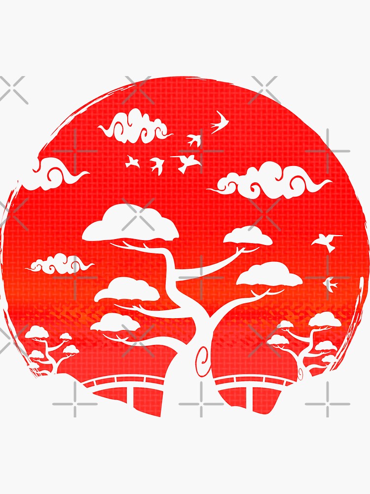 "Japan Flag | Japan Art | Red Sun" Sticker for Sale by Patrick Joos ...