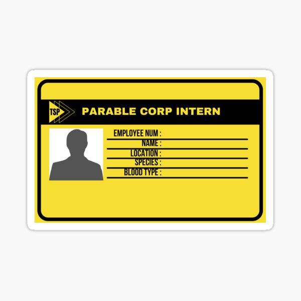 Sticker for Sale mit "ID des Cosplay-Praktikanten „The Stanley Parable ...