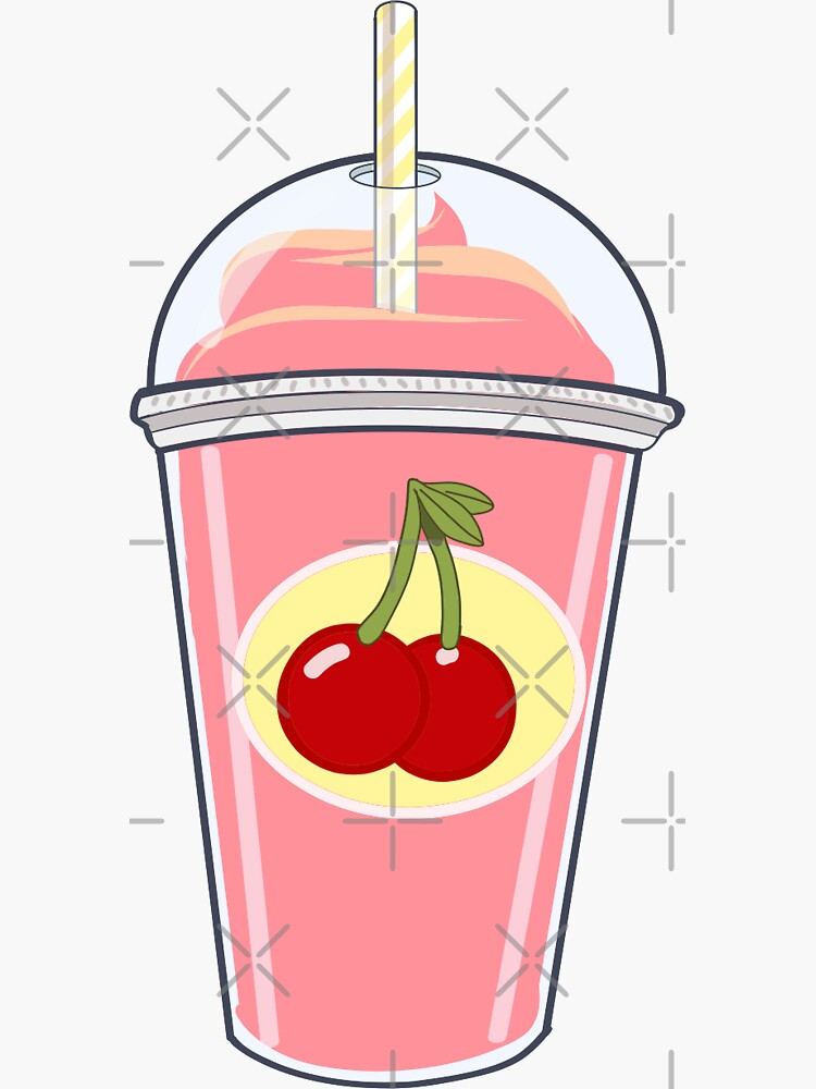 "Cherry Slushie" Sticker for Sale by Hello-Cryptid | Redbubble