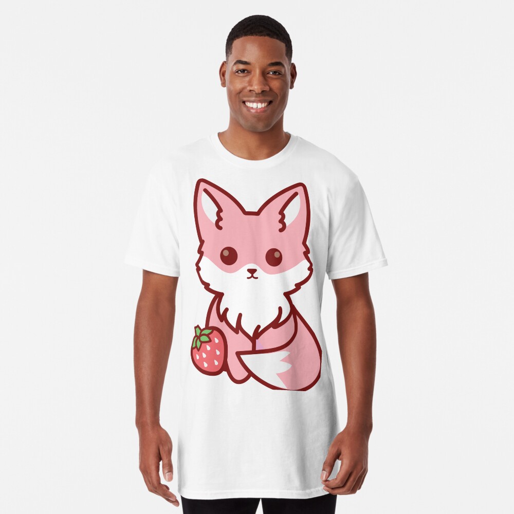 "Cute strawberry fox" Poster by SunMoonMilk | Redbubble