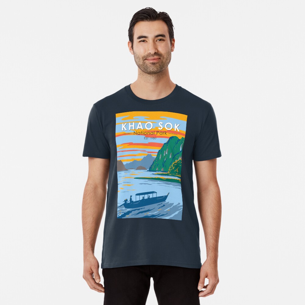 "Khao Sok National Park Thailand Travel Art Vintage" Sticker for Sale ...