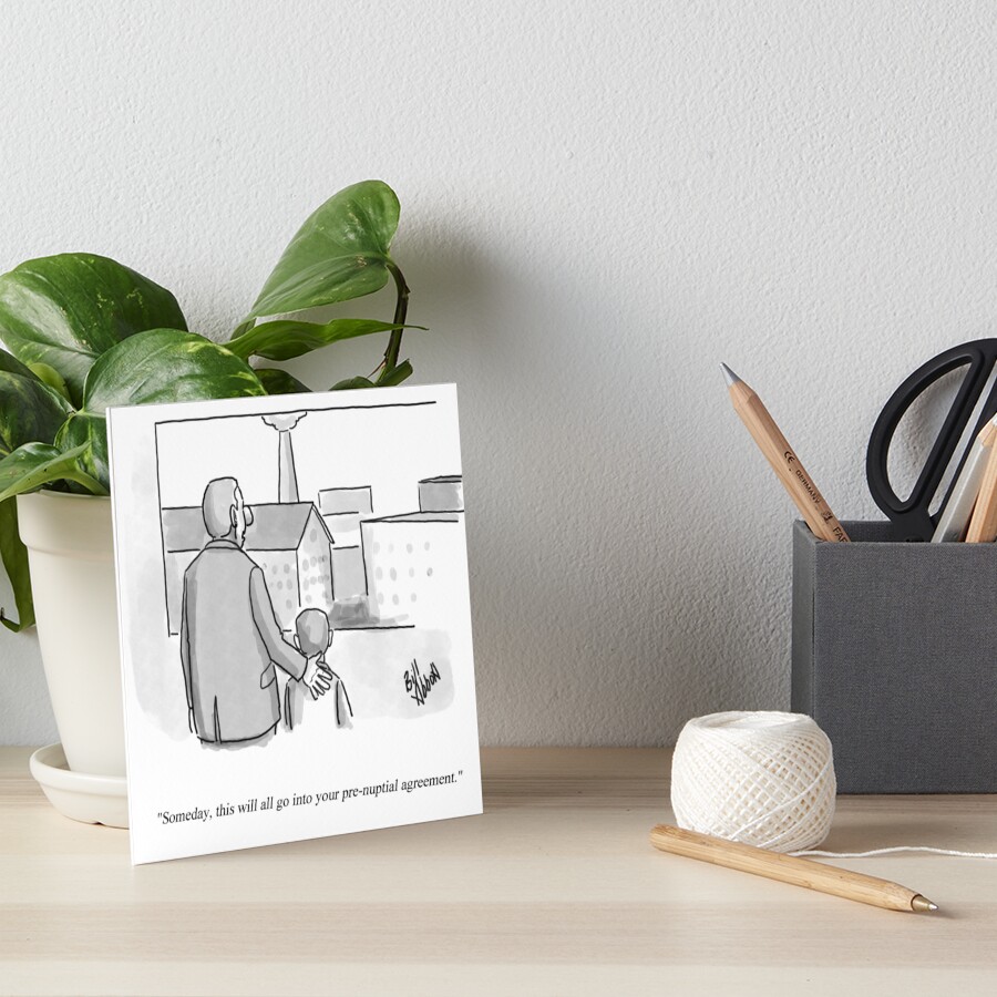 "Classic Fatherly Advice Cartoon" Poster for Sale by abbottoons | Redbubble