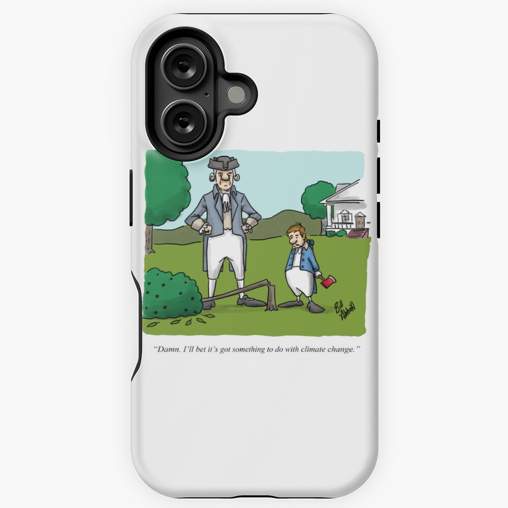 "Classic George Washington and the Cherry Tree Cartoon" Sticker for ...