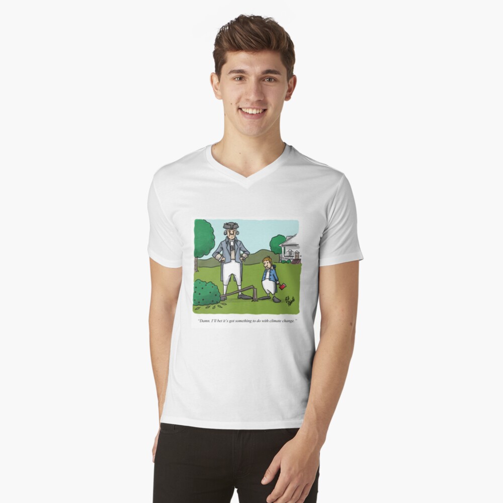 "Classic George Washington and the Cherry Tree Cartoon" Sticker for ...