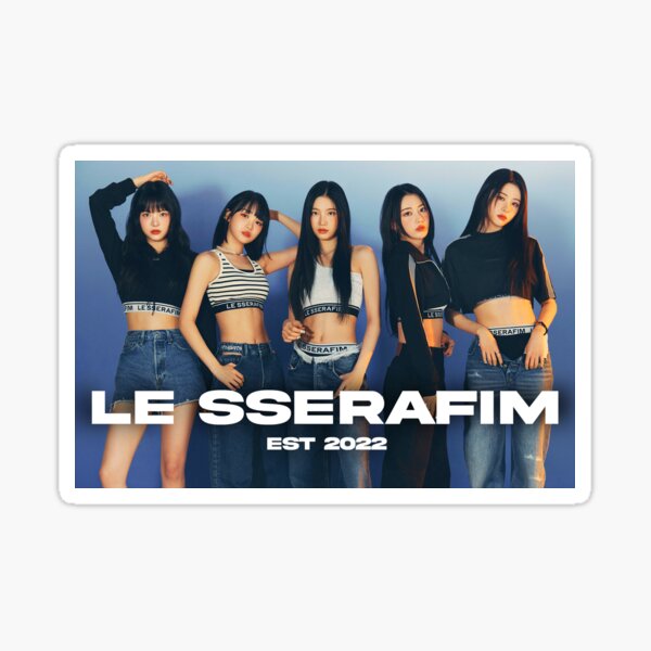 "LE SSERAFIM" Sticker for Sale by Vetem-Prints | Redbubble