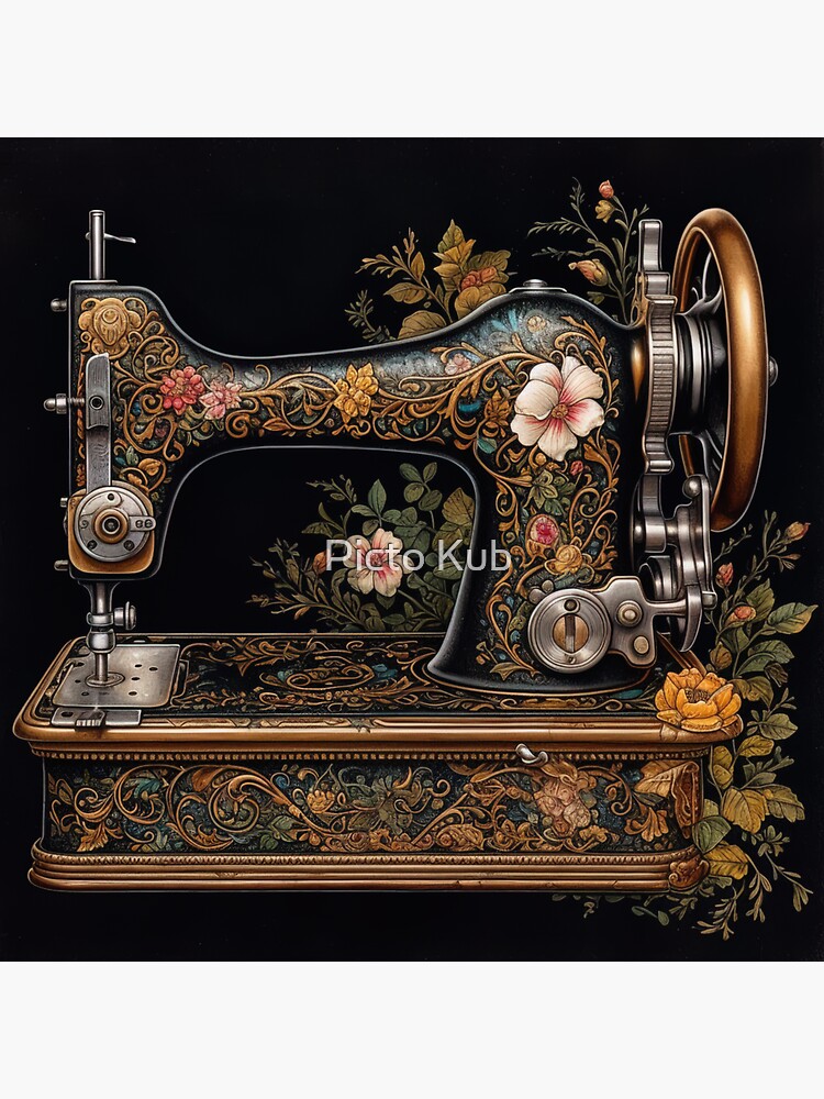 "The sewing machine" Sticker by Imagier | Redbubble