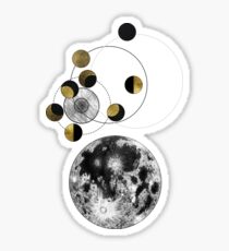 Phases of the Moon Stickers | Redbubble