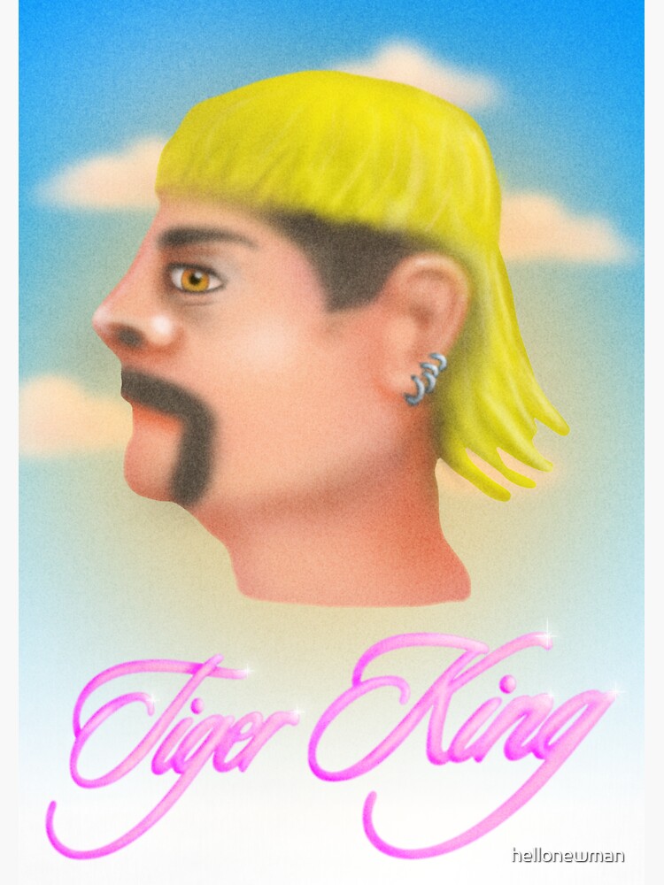 " Tiger King" Sticker for Sale by hellonewman | Redbubble