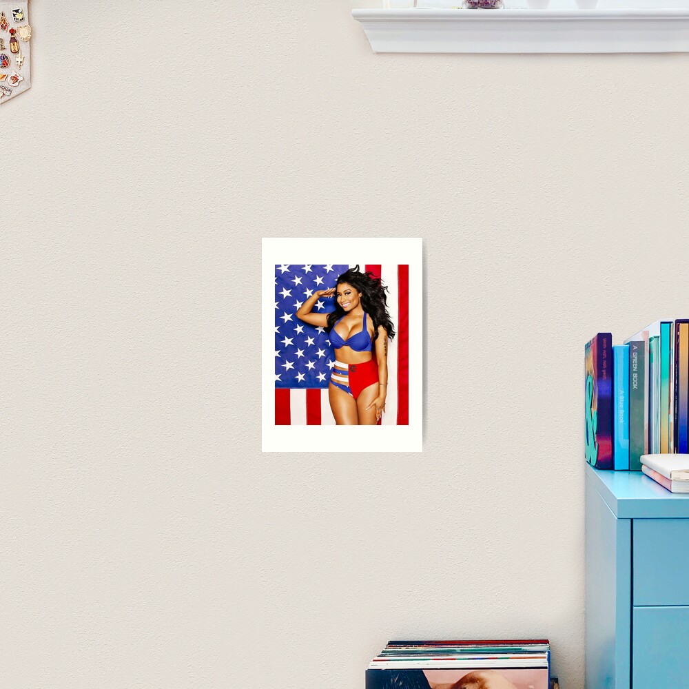 "Nicki Minaj American Flag " Poster for Sale by Jblueman | Redbubble