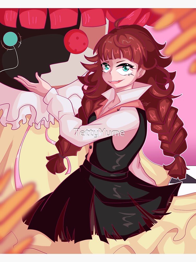 "Lucy (Anne of Abyssal Red)" Sticker for Sale by TettyYume | Redbubble