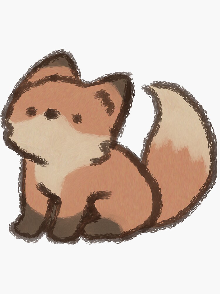 "Curious Red Fox" Sticker for Sale by takoaki | Redbubble