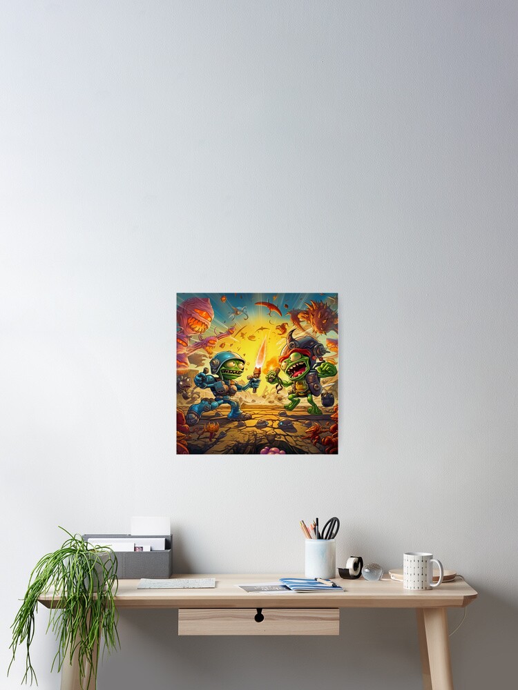 "Alien Battlefield AAAHHHH" Poster for Sale by Tai Chan | Redbubble