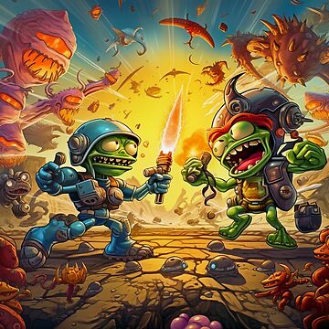 "Alien Battlefield AAAHHHH" Poster for Sale by Tai Chan | Redbubble