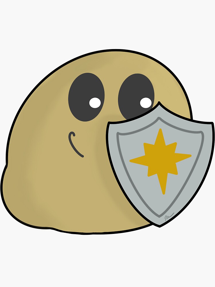 "Paladin Blob with Sun Shield" Sticker for Sale by Witchy-Mitchy ...