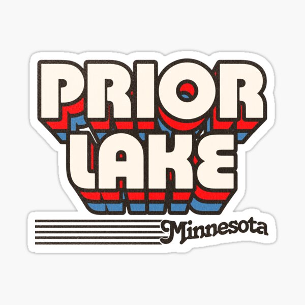 "Prior Lake, Minnesota | Retro Stripes" Sticker for Sale by retroready ...