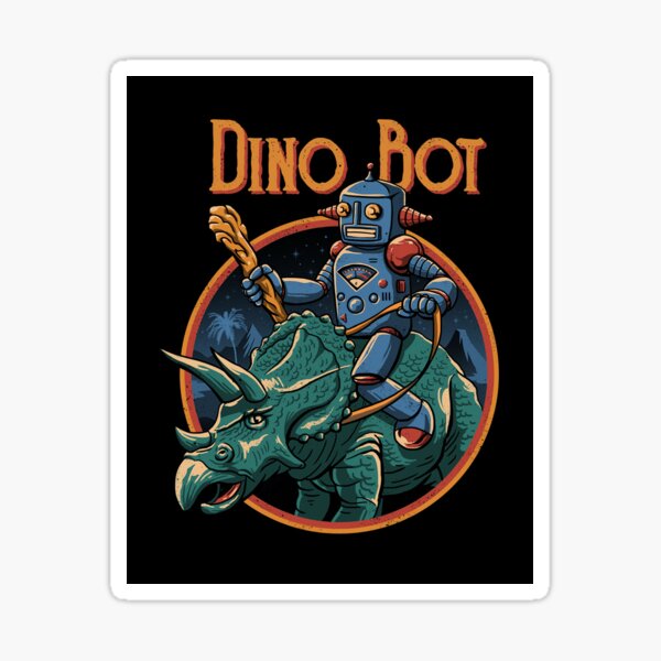 "Dino Bot 2" Sticker for Sale by vincenttrinidad | Redbubble