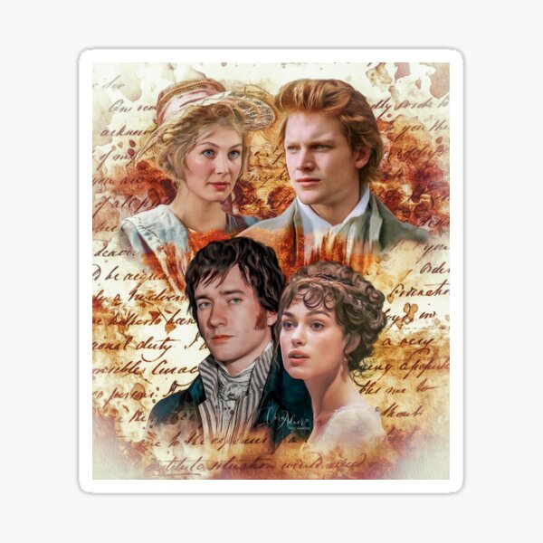 "Jane Austen " Sticker for Sale by Vera-Adxer | Redbubble