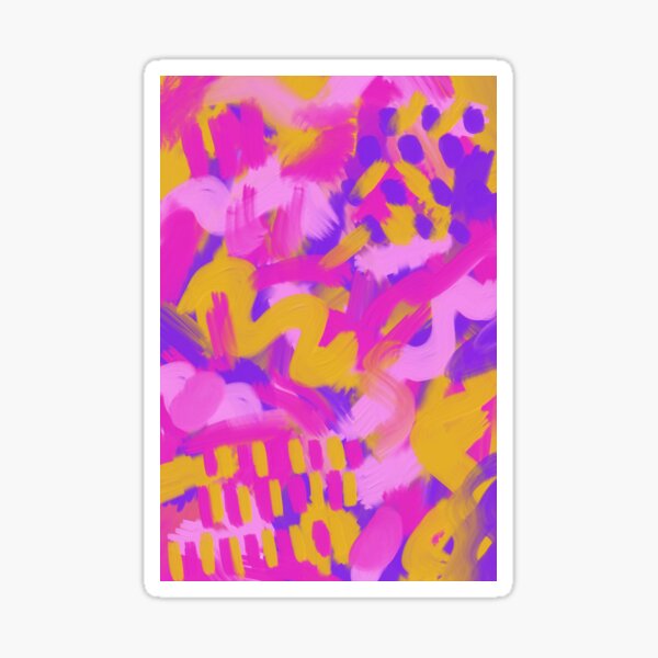 "Colorful Abstract Painting" Sticker for Sale by MorganSites | Redbubble