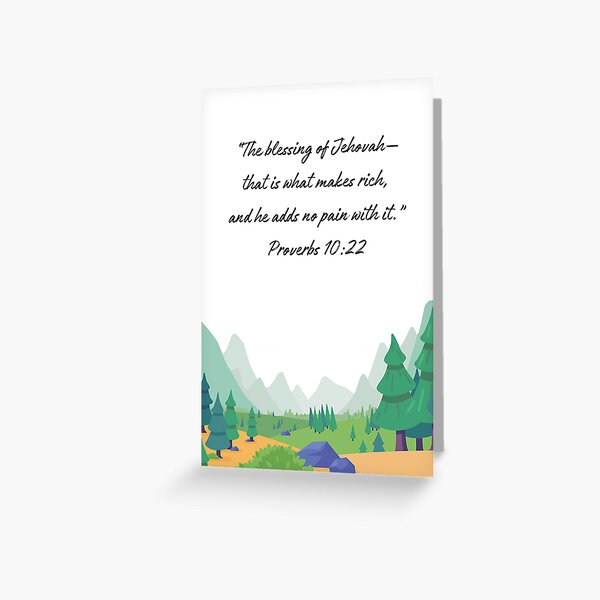 "All occasion greeting card New World Translation Bible verse ...