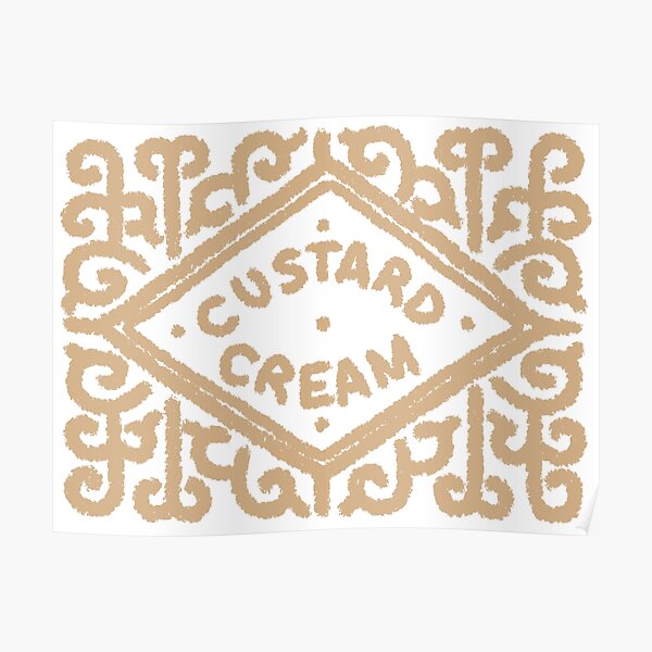 Custard Cream Posters | Redbubble