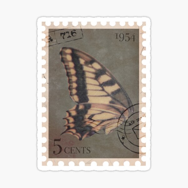 "Monarch Butterfly Stamp " Sticker for Sale by iconking | Redbubble
