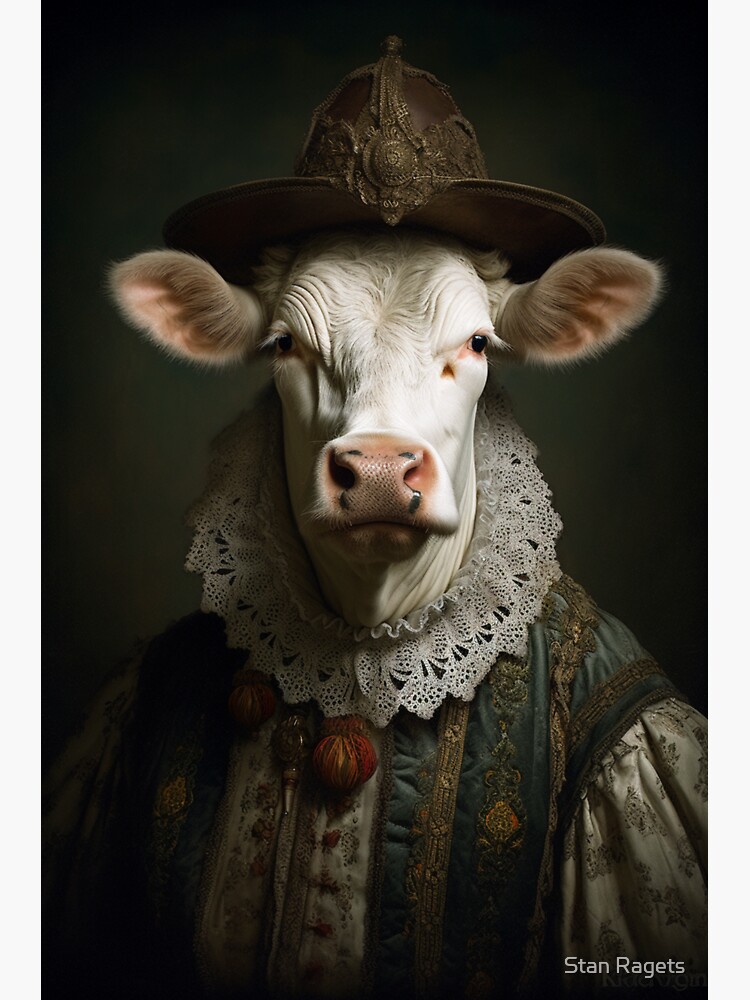 "Cow Portrait IV - Rembrandt Van Rijn" Sticker for Sale by Stan Ragets | Redbubble