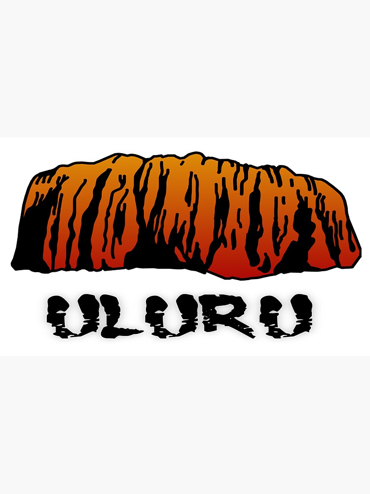 "Uluru" Sticker by surreal77 | Redbubble