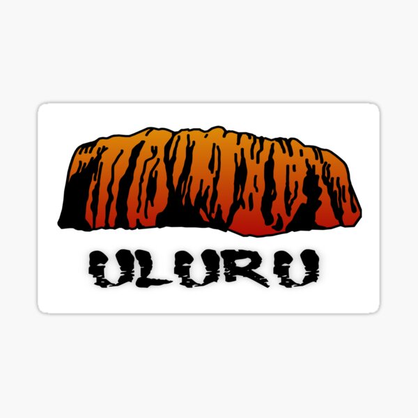 "Uluru" Sticker by surreal77 | Redbubble