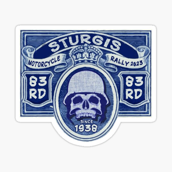 "Sturgis Motorcycle rally 2023" Sticker for Sale by DisenyosDeMike ...