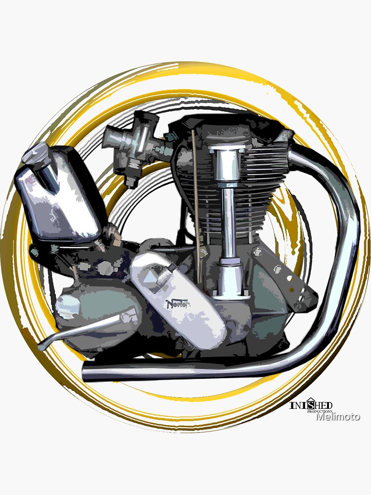 "Norton International Engine Inished Productions" Sticker for Sale by ...