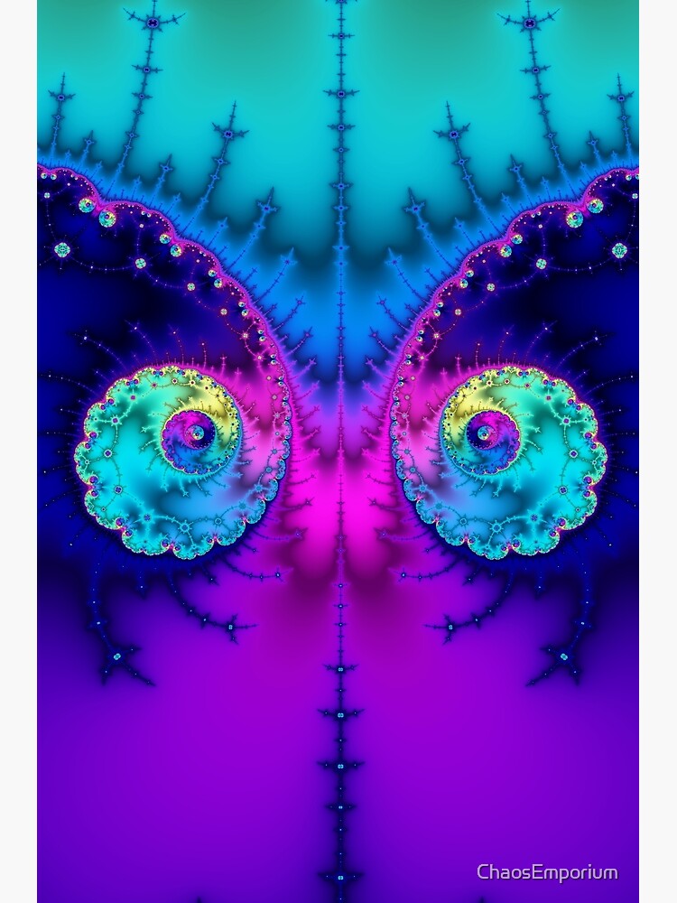 "Twin Vortex Trippy Fractal Art" Poster by ChaosEmporium | Redbubble