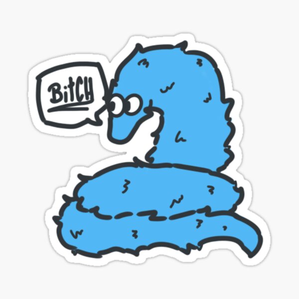 "B*tch" Sticker for Sale by Wafflefox42 | Redbubble