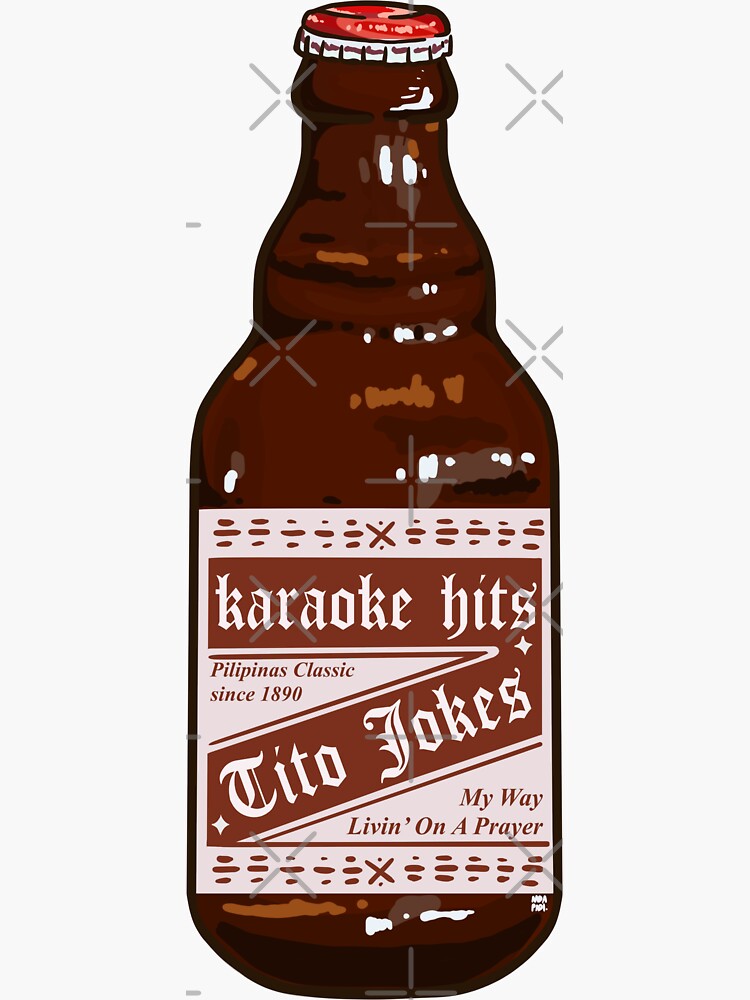 "Filipino Beer Pale Pilsen Karaoke Hits" Sticker for Sale by aydapadi ...
