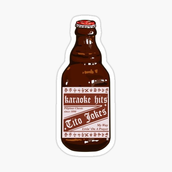 "Filipino Beer Pale Pilsen Karaoke Hits" Sticker for Sale by aydapadi ...