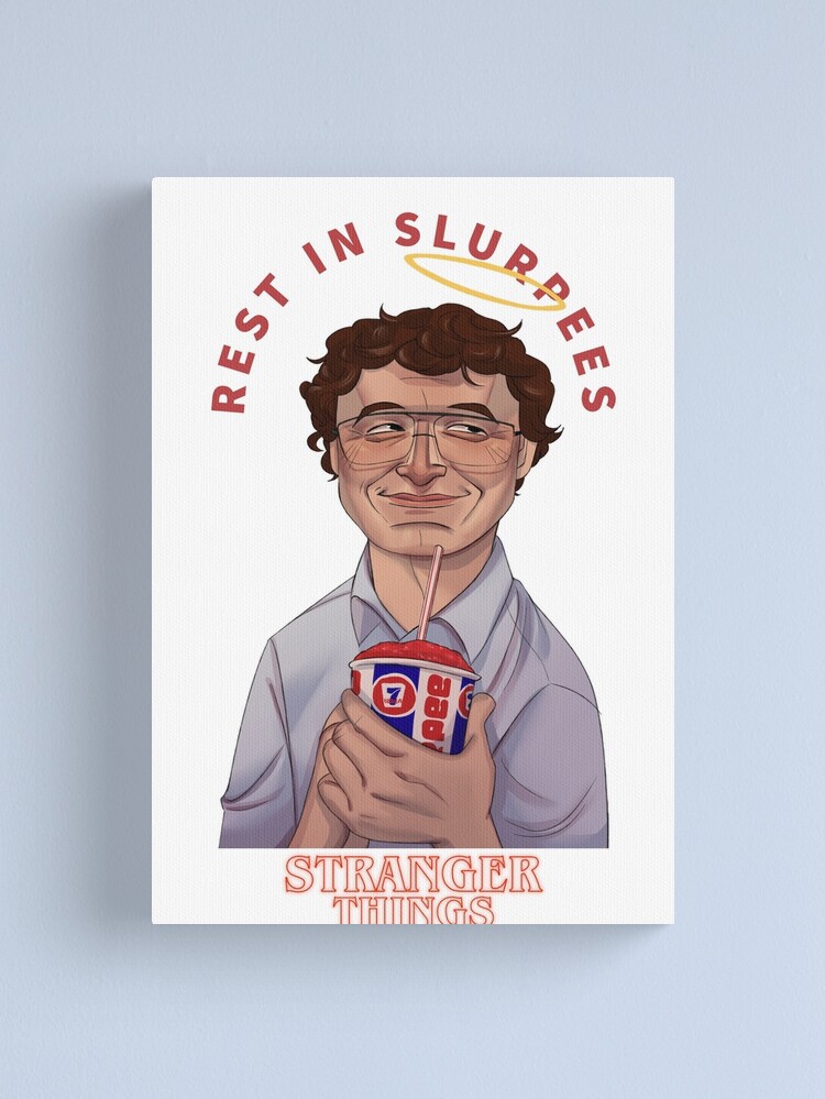 Alexei RIP 'Rest In Slurpees' - Stranger Things Fan Art | Canvas Print